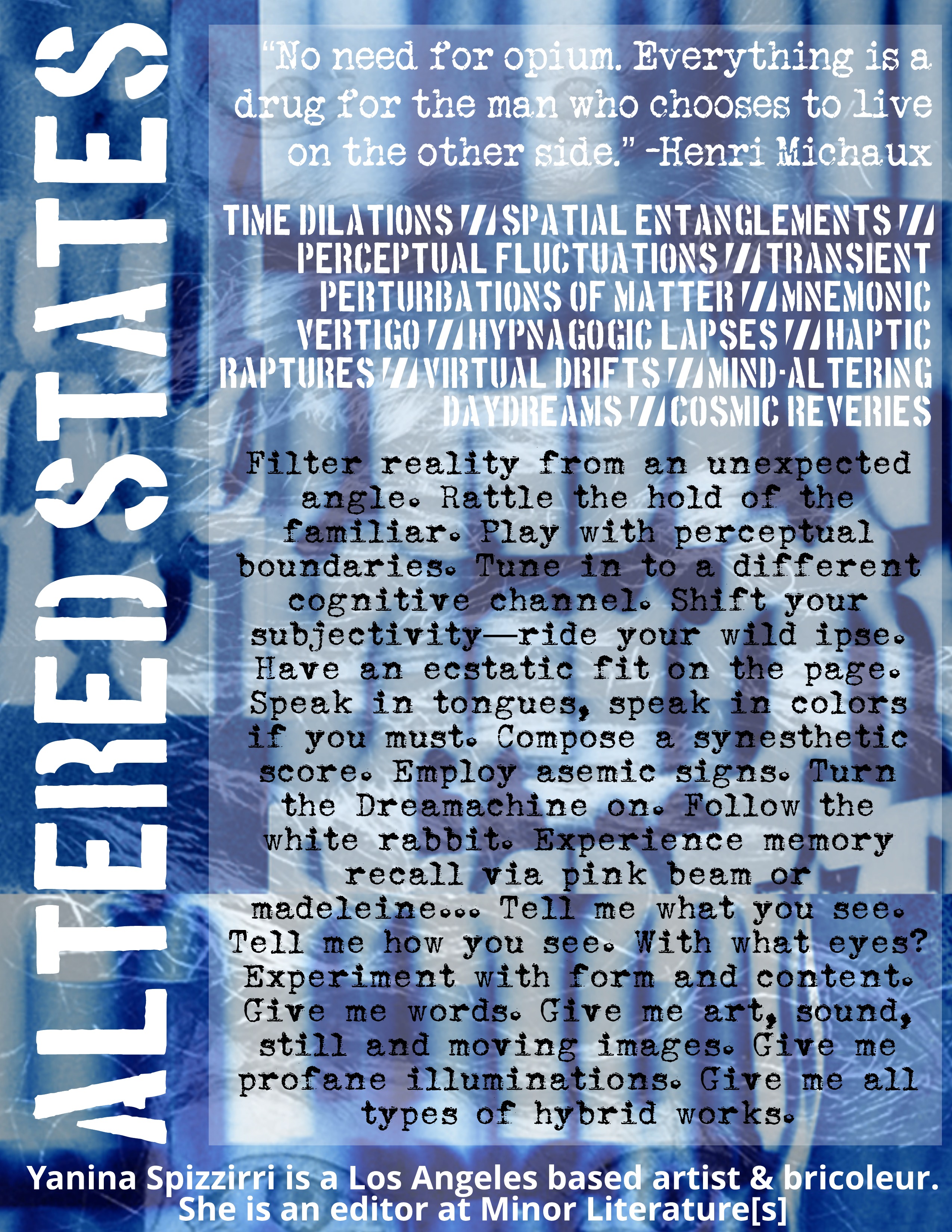 SEPTEMBER 2019 Guest Editor Is YANINA SPIZZIRRI!!! Theme: ALTERED ...